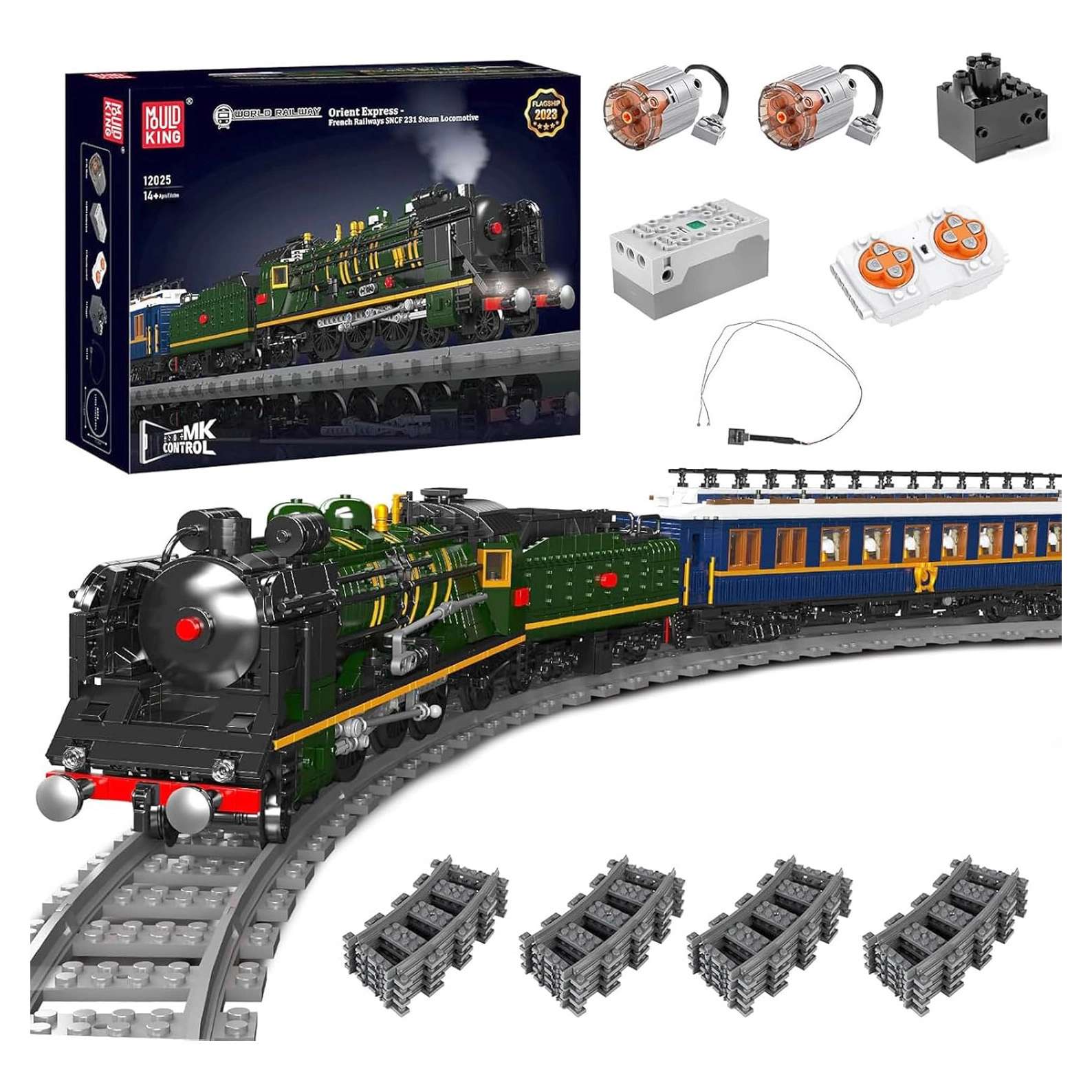 Klocki Mould King 12025 - Lokomotywa parowa Orient Express SNCF 231